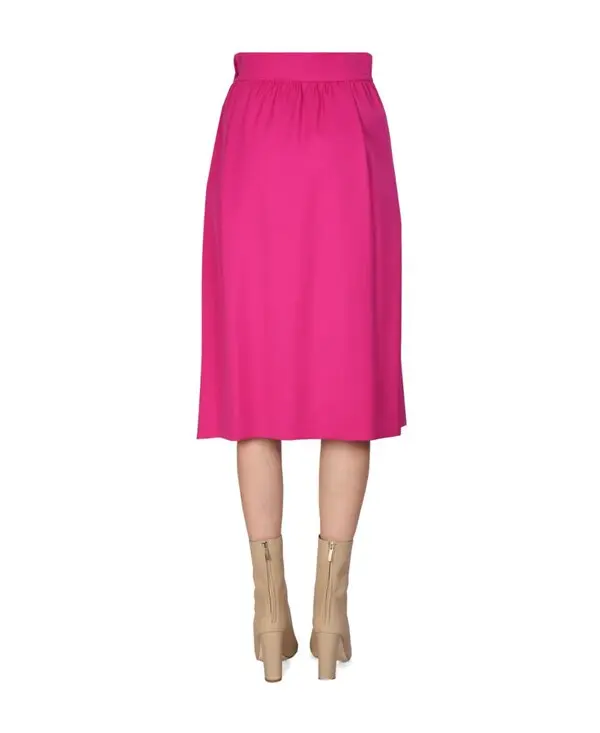 Moschino Emblem Skirt - Pink