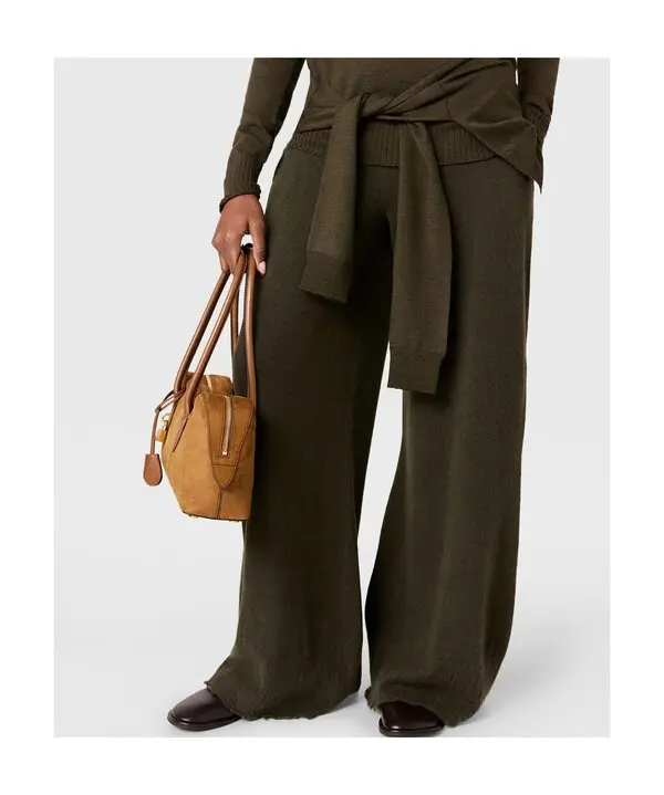 Stella McCartney Knit Straight-leg Trousers - Olive