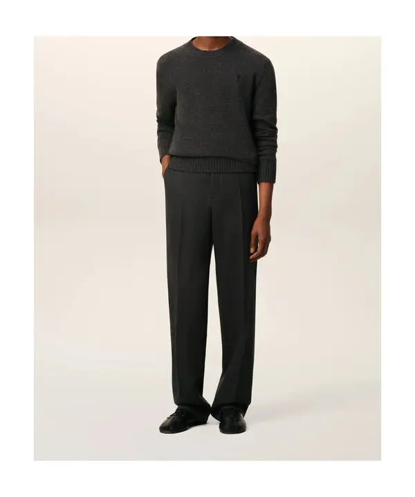 Ami Straight-leg Pleated Tailored Trousers
