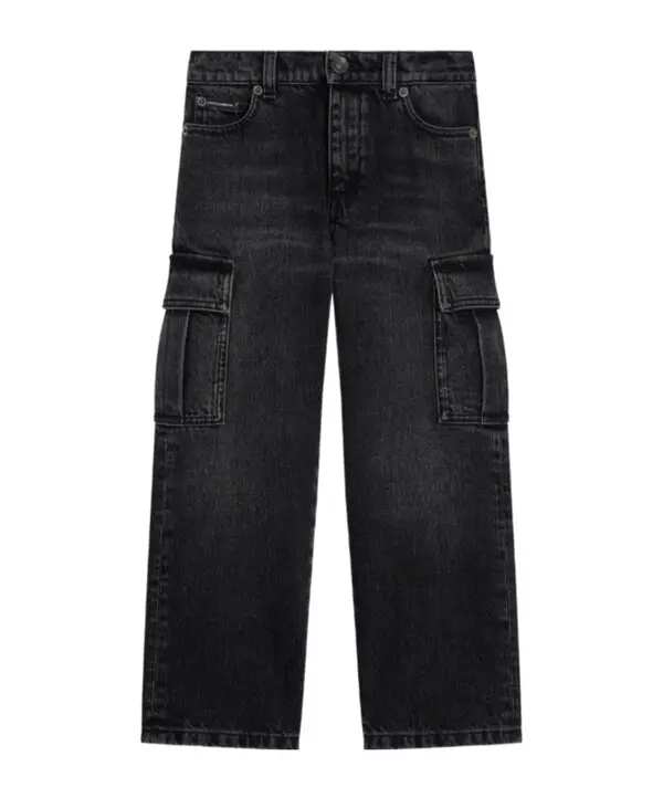 Dolce & Gabbana Cargo Belt Loop Jeans - Black