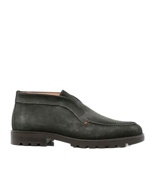 Santoni Almond Toe Ankle Boots