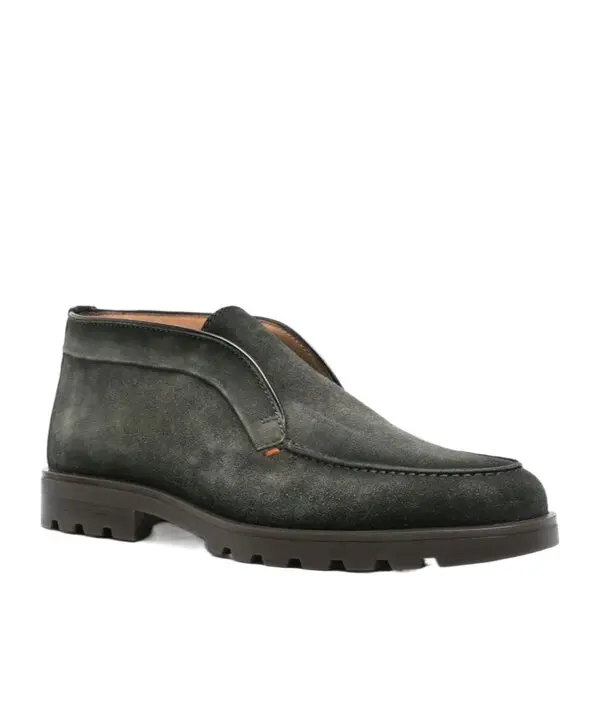 Santoni Almond Toe Ankle Boots