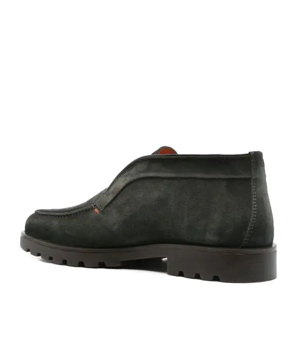 Santoni Almond Toe Ankle Boots