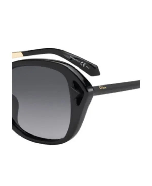 Dior Logo Embellished Sunglasses - Gray