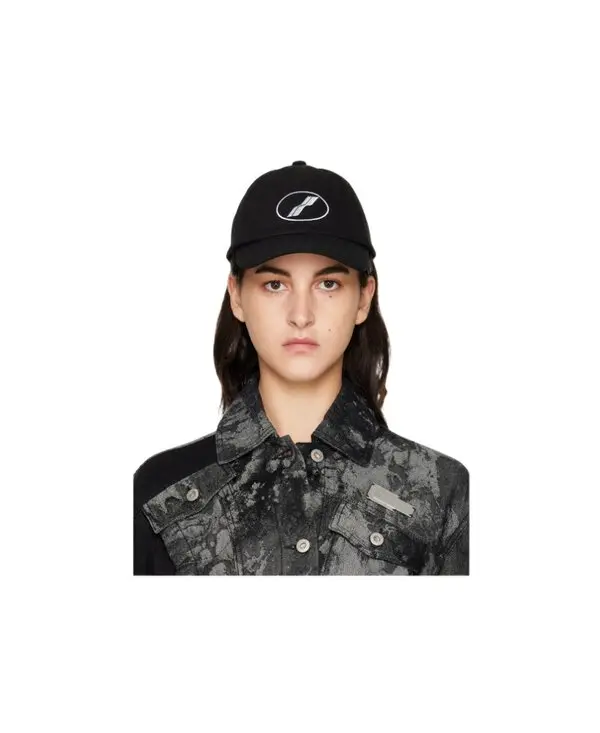 We11Done Logo Embroidered Cotton Cap - Black