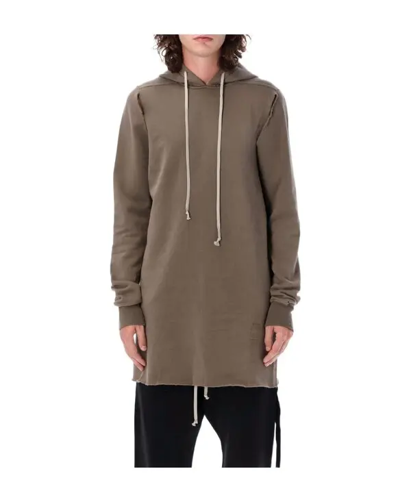 Rick Owens Cut-out Detailed Long Hoodie