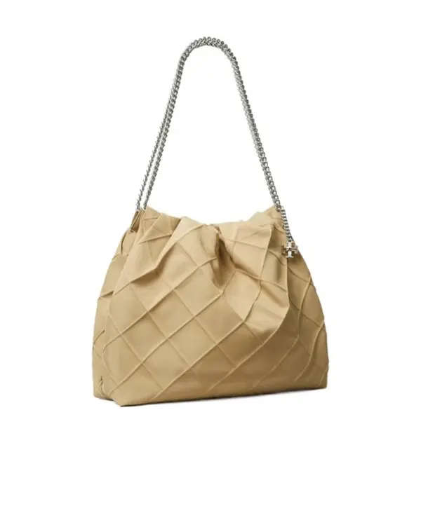 Tory Burch Fleming Hobo Bag - Nude