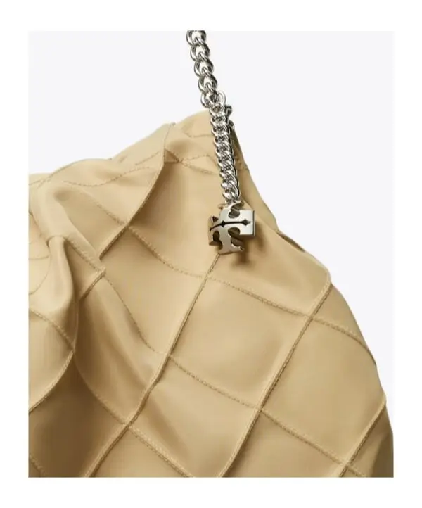 Tory Burch Fleming Hobo Bag - Nude