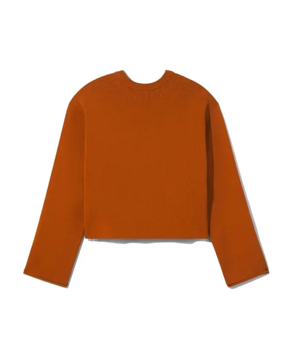 Proenza Schouler Twisted Back Long-sleeve Sweater