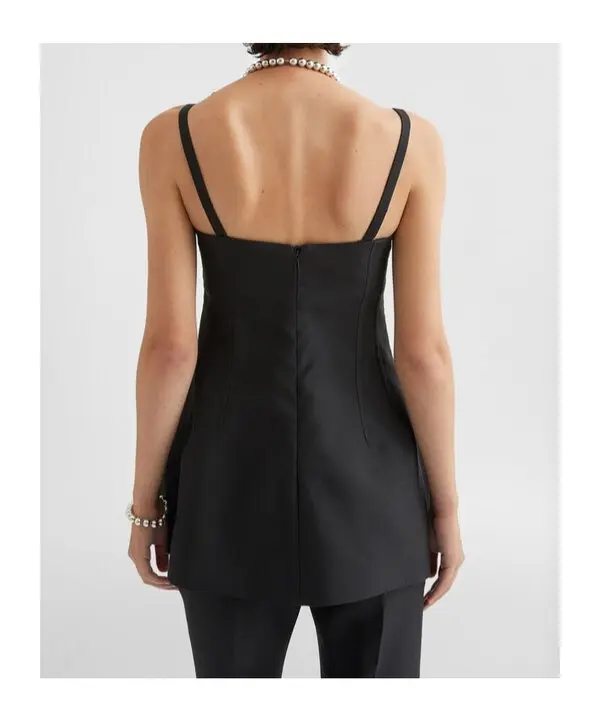 JIL SANDER Square Neck Sleeveless Bustier Top