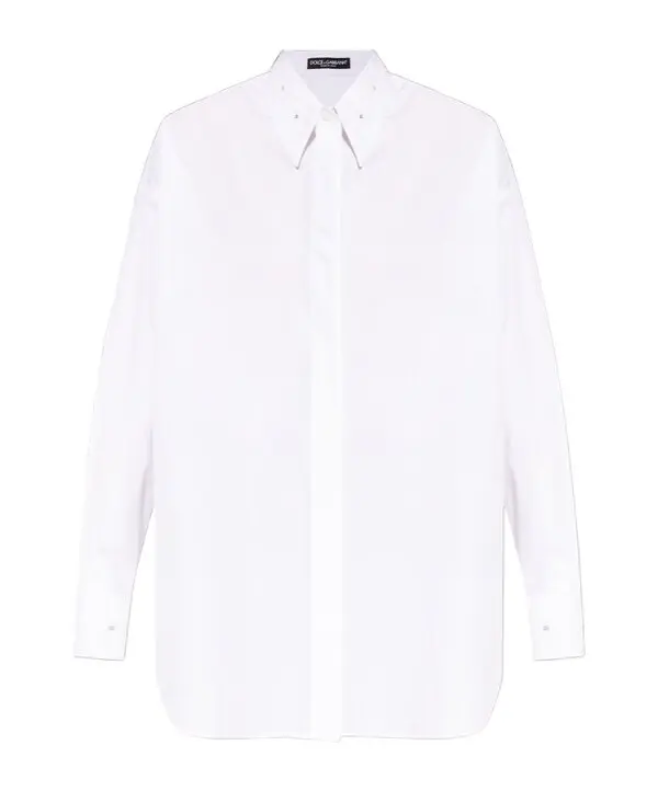 Dolce & Gabbana Embroidered Collar Shirt
