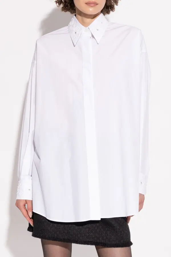 Dolce & Gabbana Embroidered Collar Shirt