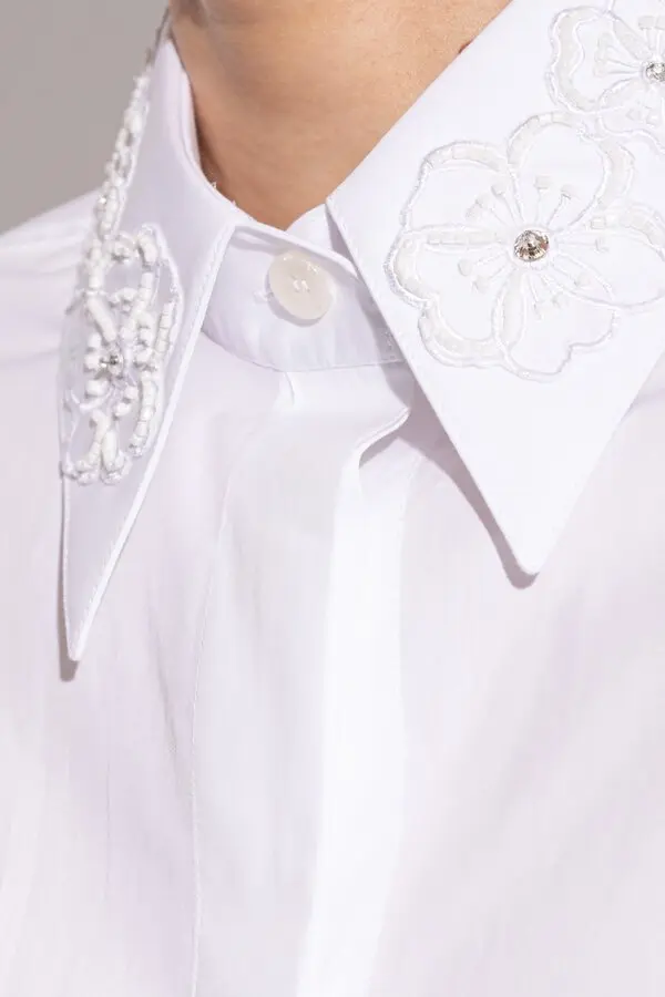 Dolce & Gabbana Embroidered Collar Shirt