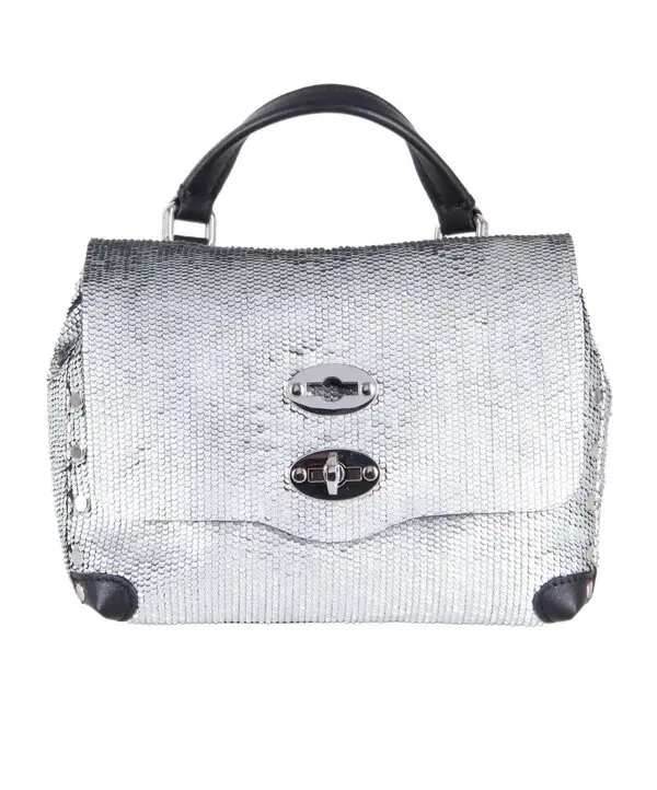 ZANELLATO Baby Postina Twist Lock Shoulder Bag - Silver