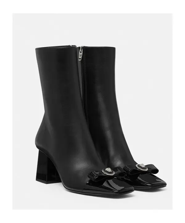 Versace Ribbon Heeled Ankle Boots