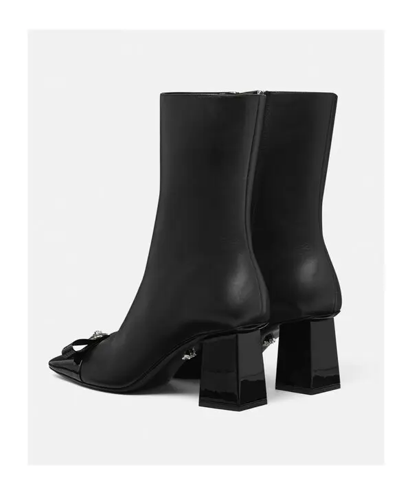 Versace Ribbon Heeled Ankle Boots