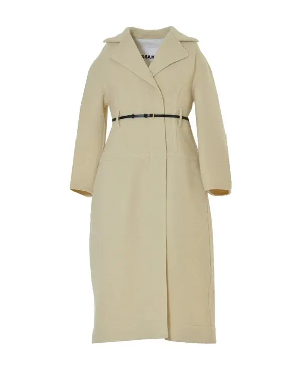 JIL SANDER Belted Waist Coat - Nude