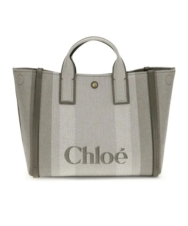Chloé Woody Large Tote Bag - Gray