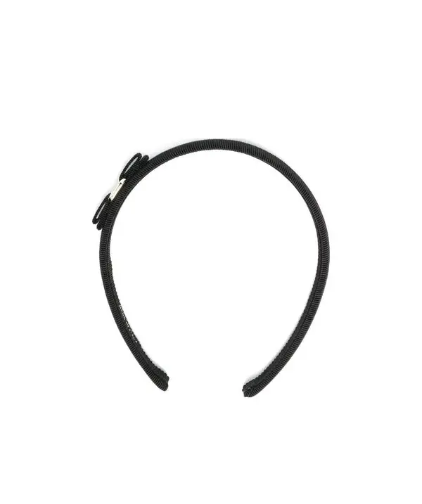 FERRAGAMO Logo Bow Detail Headband - Black