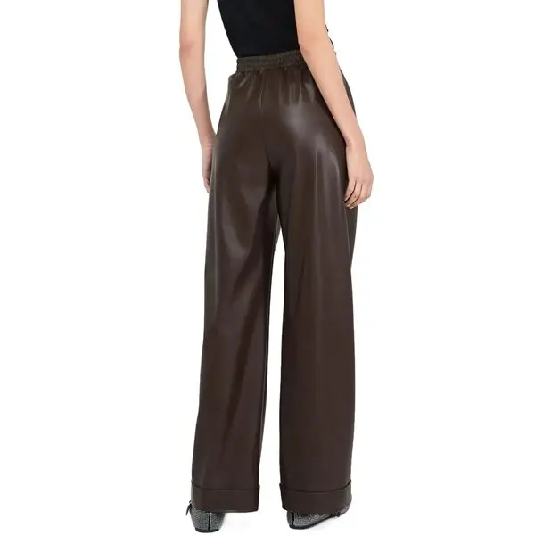 Liu Jo Pleated Cuff Straight-leg Trousers - Black