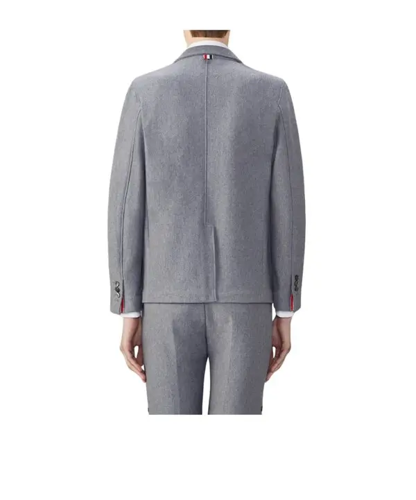 Thom Browne Rwb-stripe Button-up Jacket