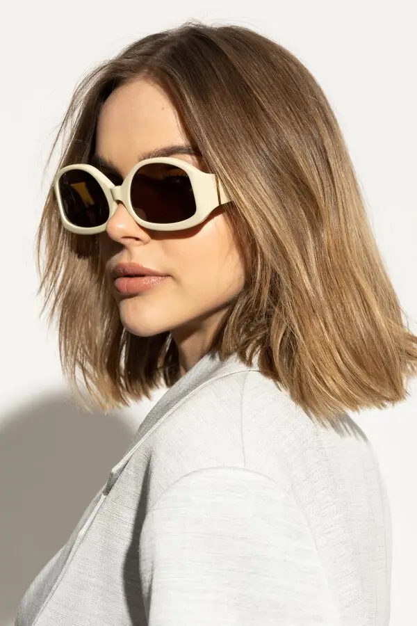 Jacquemus Logo Sunglasses - Nude