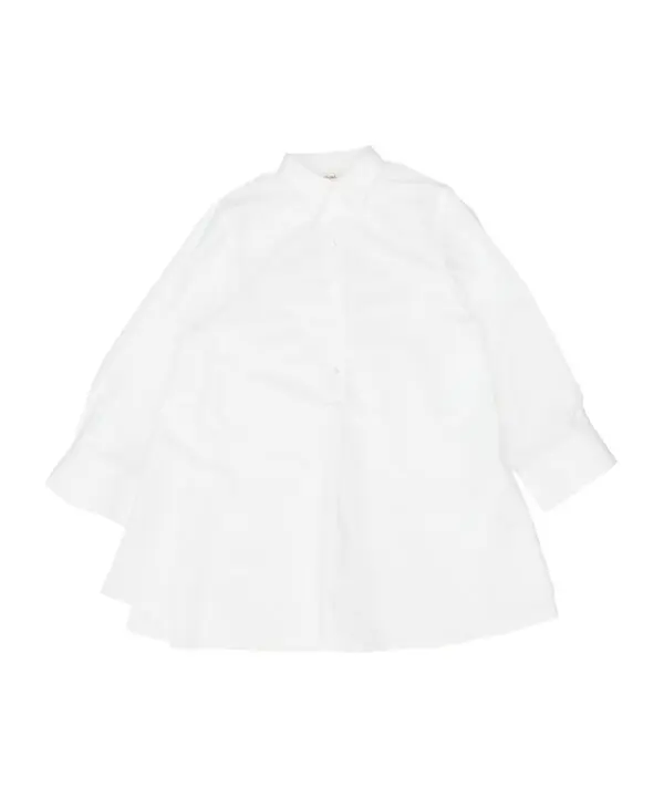 Celine Collared Dress With Curved Hem