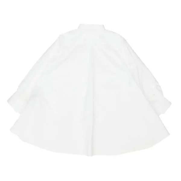 Celine Collared Dress With Curved Hem