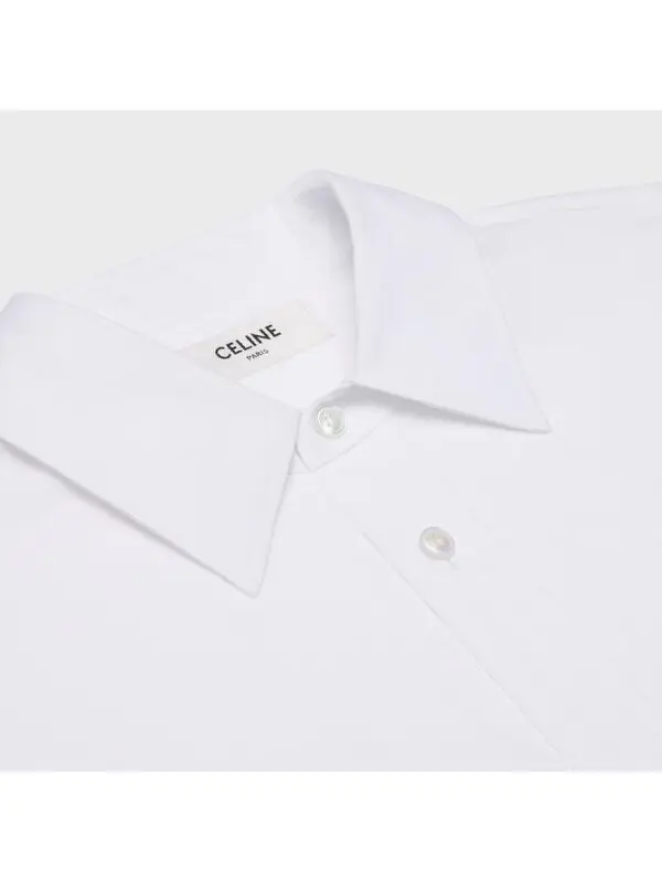 Celine Collared Dress With Curved Hem