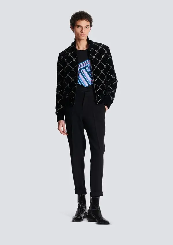 Balmain Crepe Tailored Straight-leg Trousers