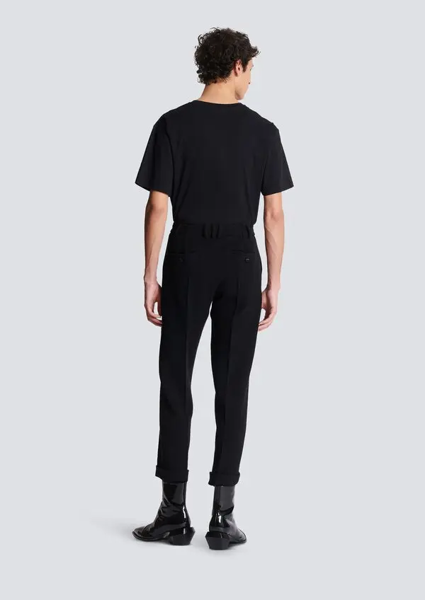 Balmain Crepe Tailored Straight-leg Trousers