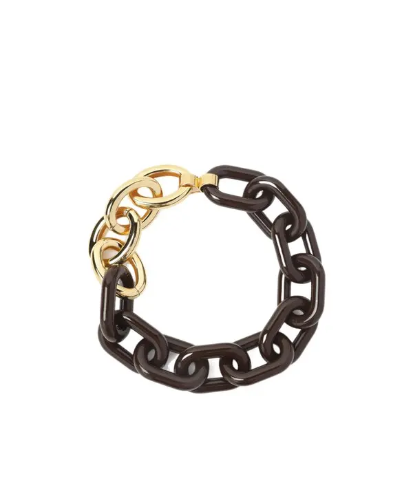 Marni Resin Chain Necklace - Maroon