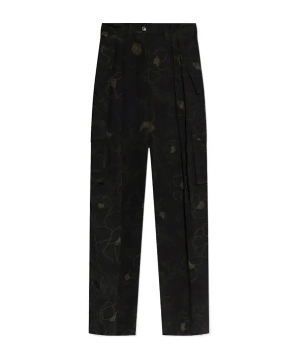 Dries Van Noten Graphic Print Cargo Trousers