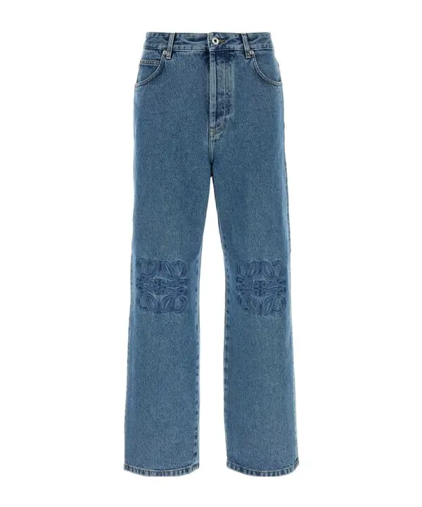 Loewe Logo Patch Jeans - Blue