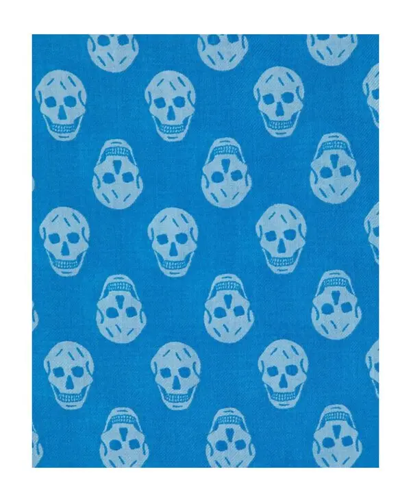 Alexander McQueen Skull-printed Fringed Scarf