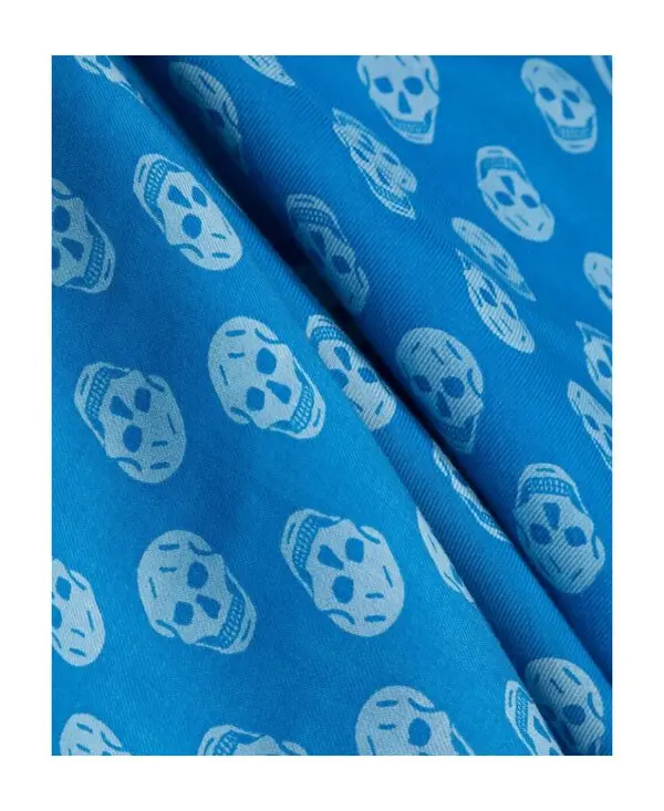 Alexander McQueen Skull-printed Fringed Scarf