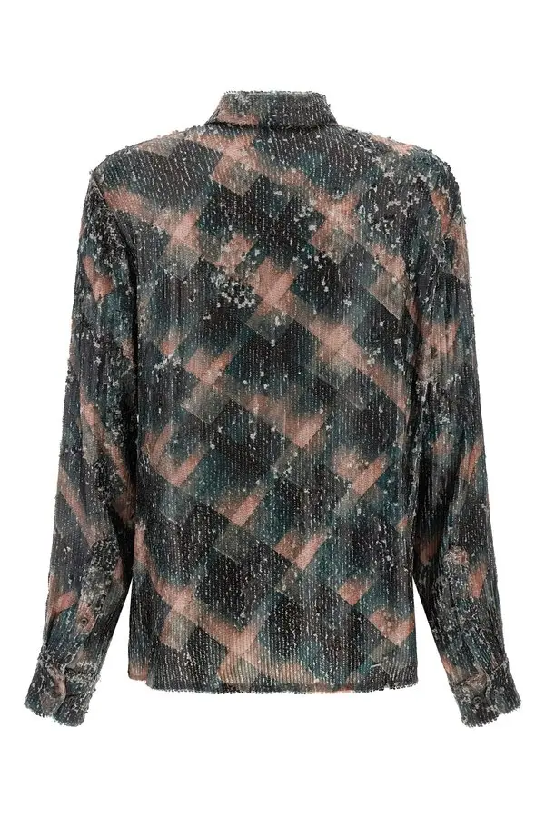 Dries Van Noten Sequined Shirt - Black