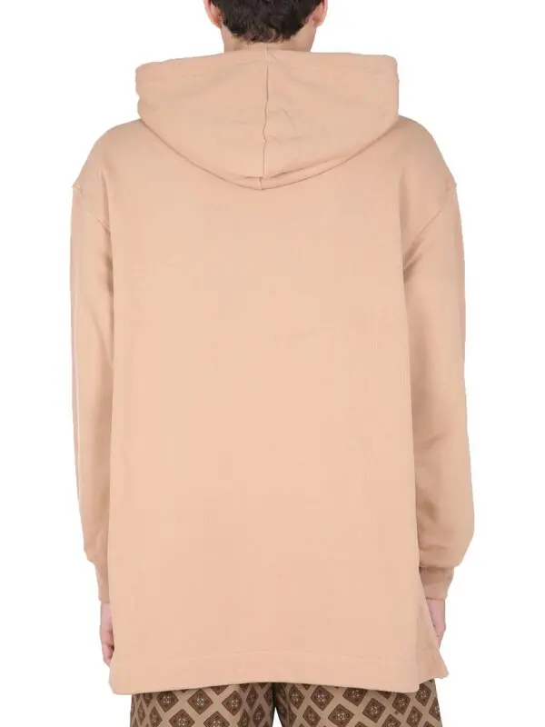 Dries Van Noten Long Sleeved Drawstring Hoodie - Nude