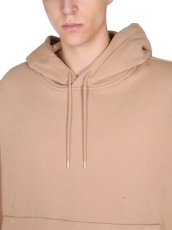 Dries Van Noten Long Sleeved Drawstring Hoodie - Nude