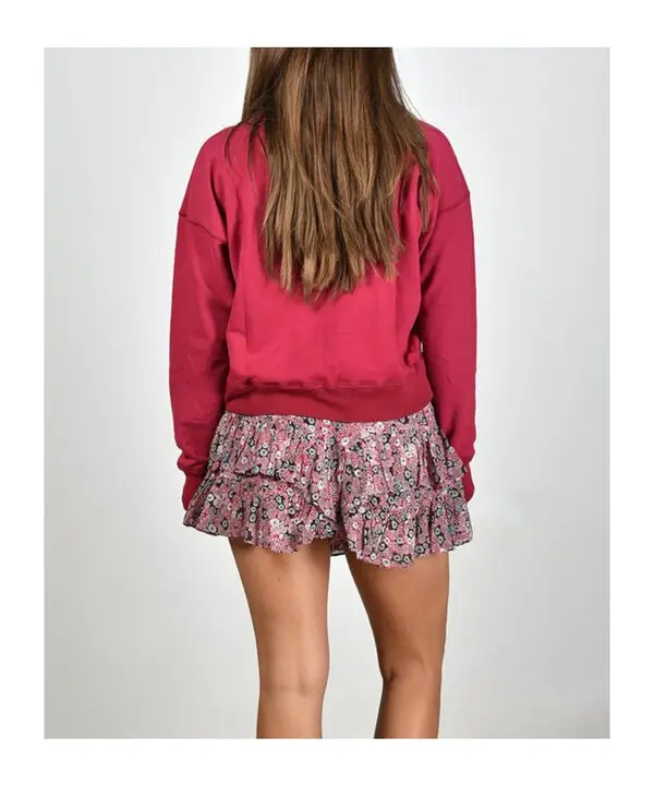 Isabel Marant Étoile Moby Logo Printed Crewneck Sweatshirt - Red