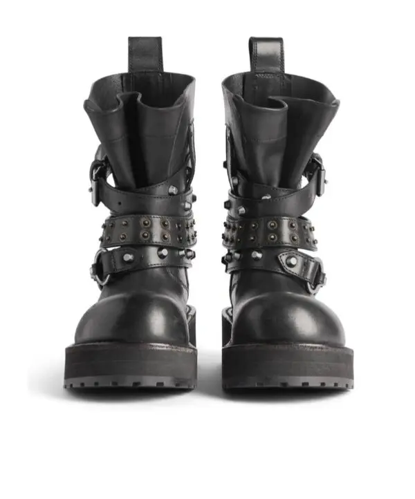 Balenciaga Venom City Buckle Detailed Boots