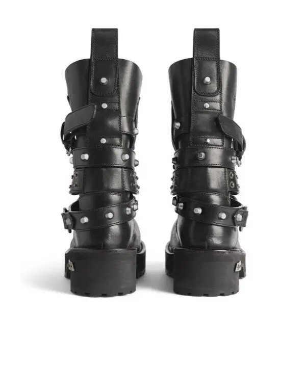 Balenciaga Venom City Buckle Detailed Boots