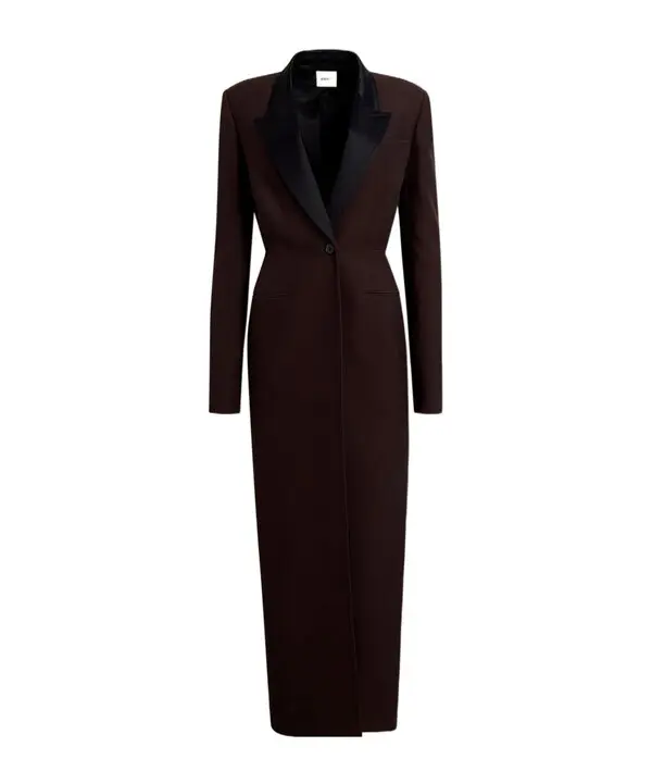 Khaite Bellow Single-breasted Coat - Dark Brown