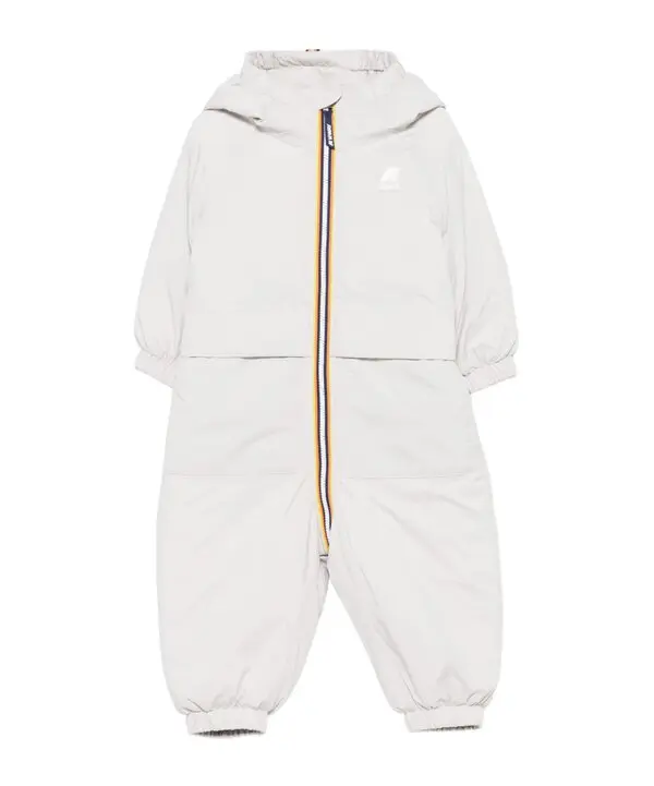 IL GUFO X K-way Logo Patch Snowsuit - White