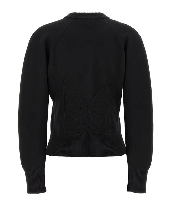 Alexander McQueen Chevron Corset Crewneck Jumper - Black