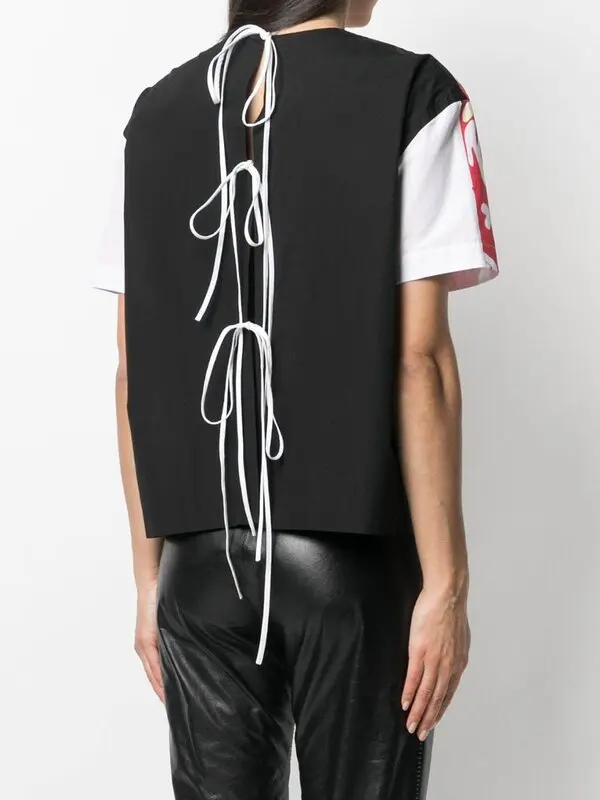 Marni Graphic Print Crewneck Blouse