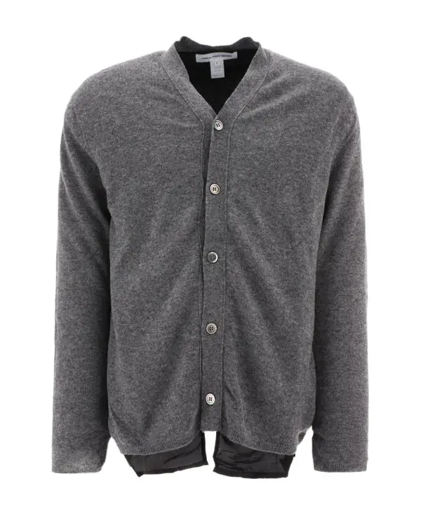 Comme Des Garçons Logo Knitted Cardigan