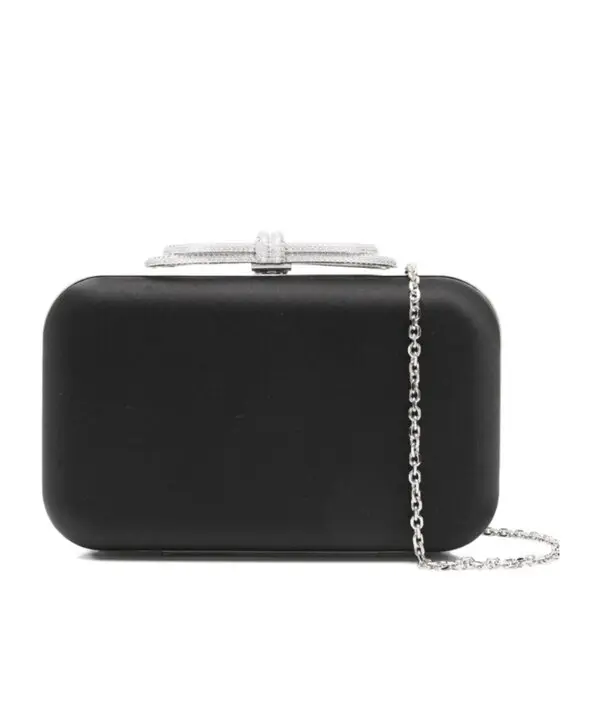 MACHMACH Crystal Embellished Bow Clutch