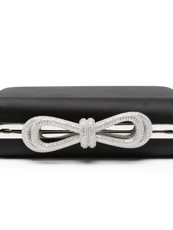 MACHMACH Crystal Embellished Bow Clutch