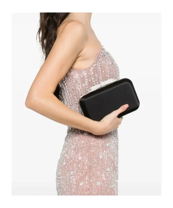 MACHMACH Crystal Embellished Bow Clutch